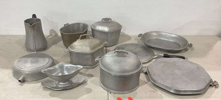 Guardian Ware Aluminum Cookware lot, gravy dish, tray, covered pans ...