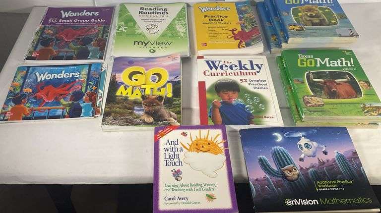 Reading, math, curriculum and other books. Mostly Kindergarten with ...