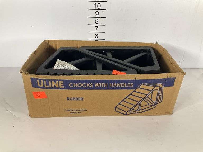 Uline rubber chocks with handles. - Hash Auctions