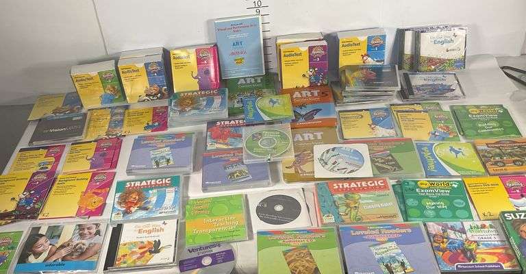 Reading, Art, Math DVDs and cd-rom - Hash Auctions