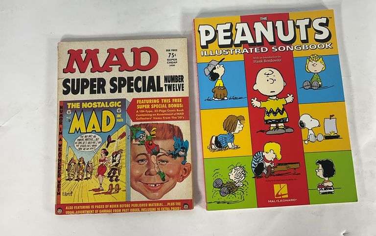 Mad “Super Special Number Twelve” magazine and The Peanuts Illustrated ...
