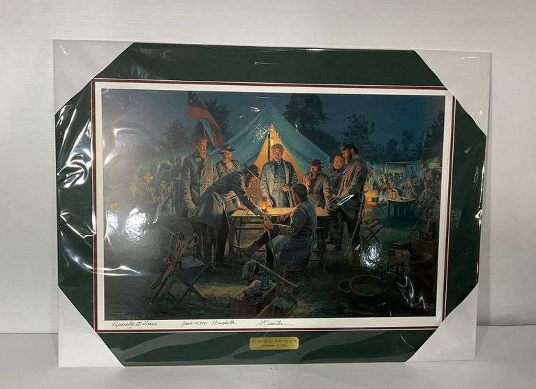 Mort Künstler print on board, signed, numbered, dated and personalized ...