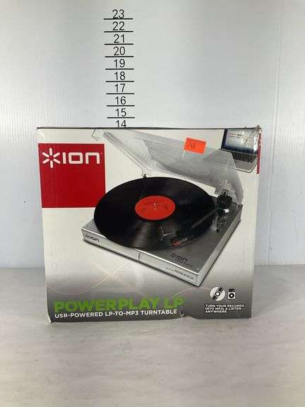 Ion Power Play LP to MP3 turntable - Hash Auctions