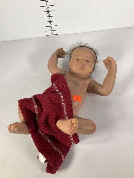 Anatomically correct male baby doll. Embossed L.W - Hash Auctions