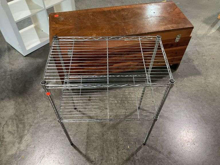 2-tier wire shelving, 23x13x30” - Hash Auctions