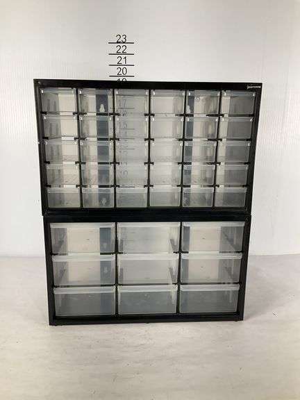 Craftsman 39 bin organizer (two stacked). 14x17in - Hash Auctions