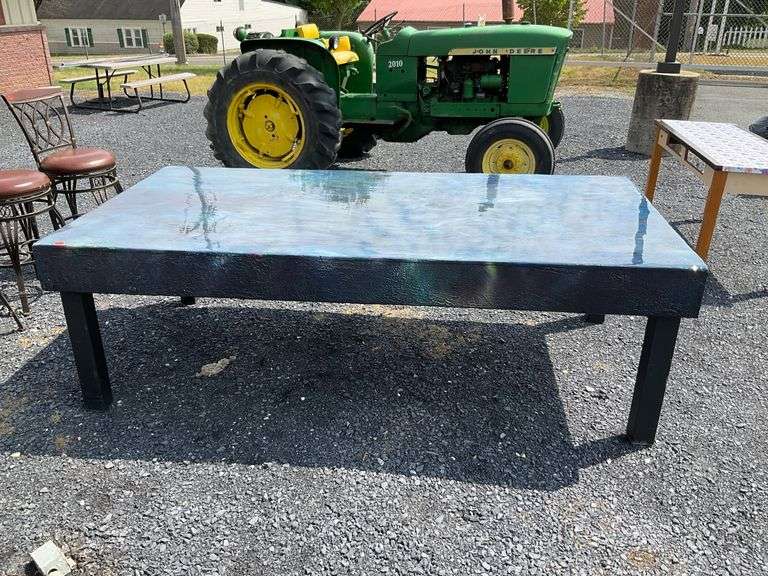 Large Epoxy ultra violet reaction (glows in black light) table 8’x4 ...