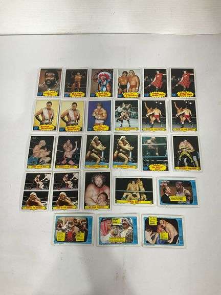 Group of Topps 1985 WWF trading cards, a lot of early ‘rookie’ cards ...