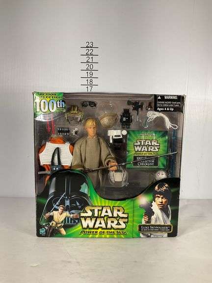 Star Wars Power of the Jedi Luke Skywalker action figure. - Hash Auctions