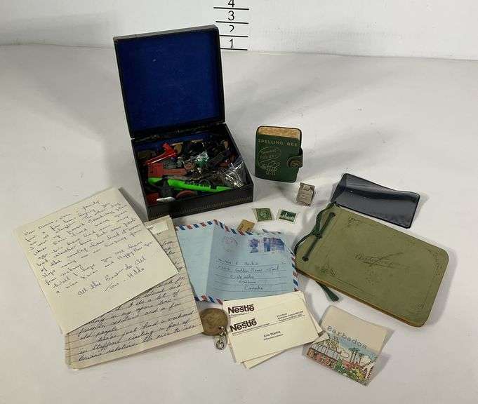 Ephemera. Autograph book dated 1936, mini Spelling Bee book and more ...