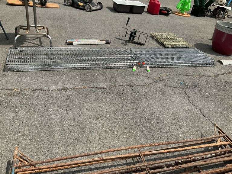 Wire shelves, 48” and 58”L - Hash Auctions
