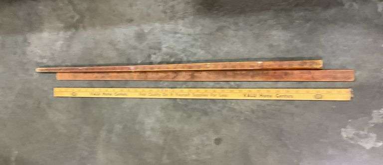 Vintage yard sticks - Hash Auctions