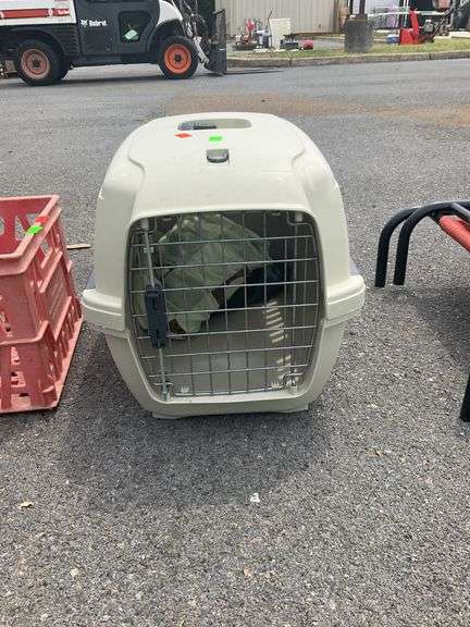 Poly pet carrier, 24”L x14”W x 14.5”H - Hash Auctions