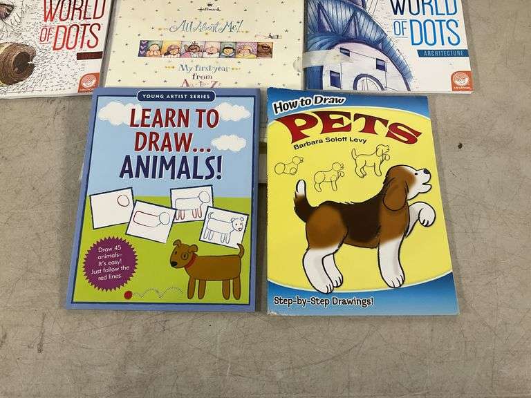 Connect-the-dots books, learn-to-draw books, National Geographic States ...