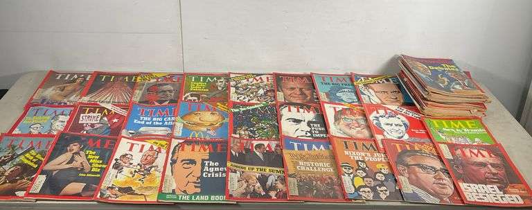 Group of Time magazines, ‘70s - Hash Auctions