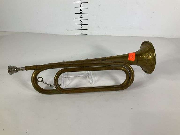 Solid brass bugle - Hash Auctions