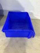 Stackable warehouse bins. Blue Fastenal . New case of 8. 17”x15”x7 ...