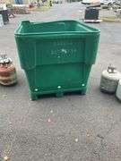 Poly container, 48”L x42”W, some cosmetic damage - Hash Auctions