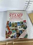 Three stamp books, four folders, and a baggie of canceled stamps. Also ...
