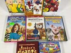 Eight kiddo DVD’s. Charlottes Web, Elmo and more. - Hash Auctions