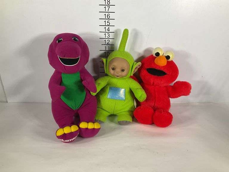 Plush. All Animated. Barney, teletubbies and Elmo. - Hash Auctions