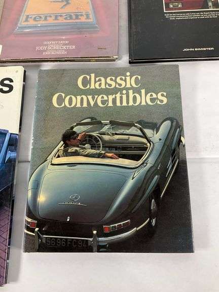 Car related books, includes Mercedes, Classic Convertibles, Lotus ...