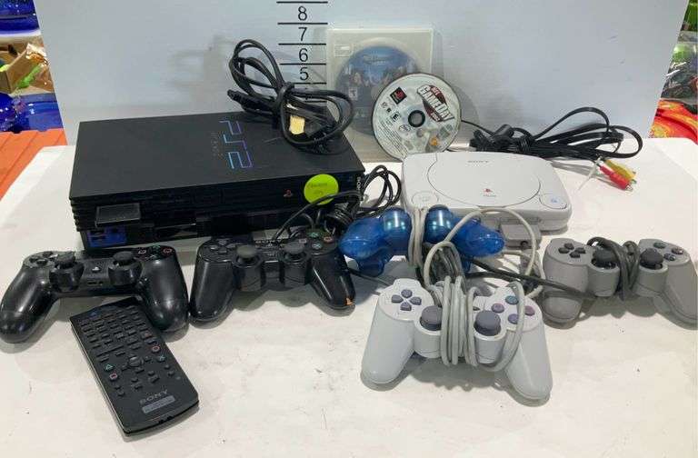 Ps2 with remote and two controllers (has power cord no other cables ...
