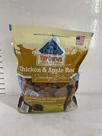 Blue Buffalo top chews chicken and apple sausage bites dog treats ...