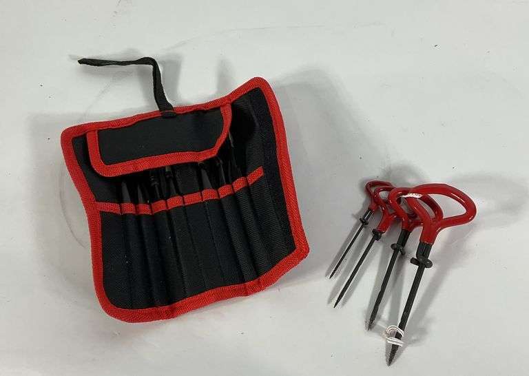Wood working mold spring clamps and parkside tweezer set. - Hash Auctions