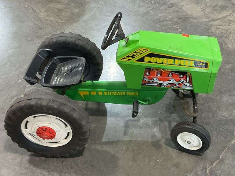 AMF Power pull rideable toy tractor. Poly top and tires with metal ...