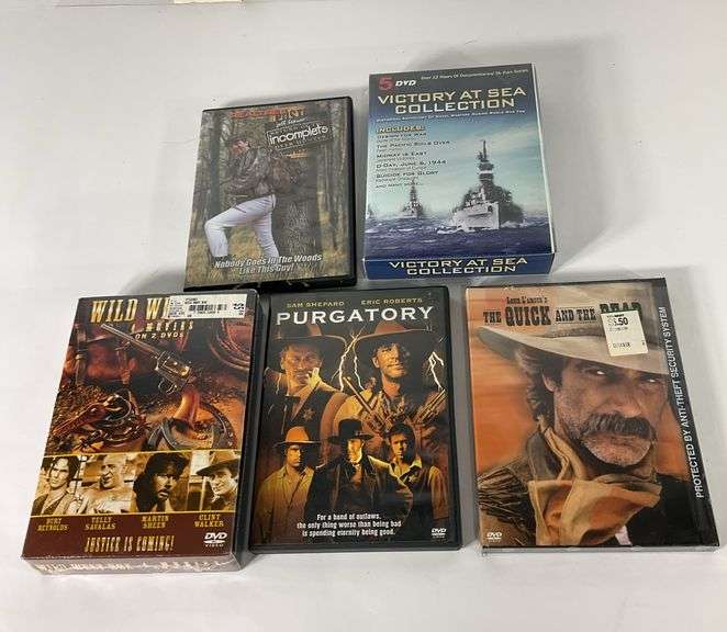 DVDs. Victory at Sea 5 movie set sealed, Quick and the dead sealed ...