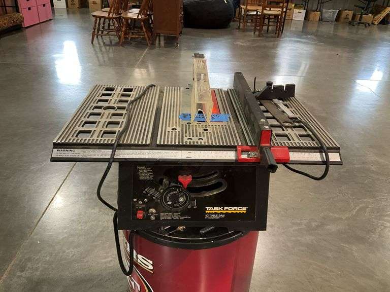 Task Force 10” Table Saw. Works seller just upgraded to different saw ...