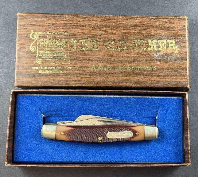 The Old Timer Pocket Knife w/ Original Box - Hash Auctions