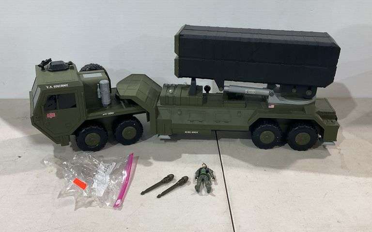 G I Joe Military Rocket Launcher Truck with two rockets and Man - Hash ...