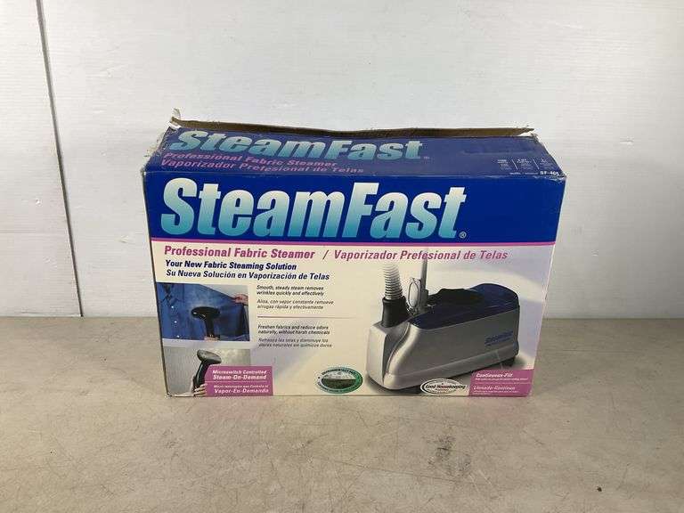 SteamFast professional fabric steamer, appears new - Hash Auctions