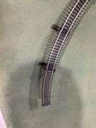 Model railroad track on board, section missing, 48x62.5 - Hash Auctions