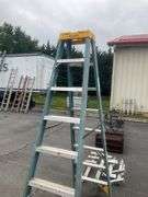 Werner Dual A-frame ladder, 8’ - Hash Auctions