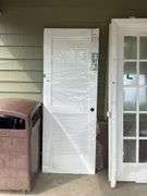 Wood door collection Louvered door, 30”, new door. - Hash Auctions