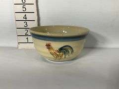 Gibson ceramic bowls, one rooster design, one fruit design - Hash Auctions