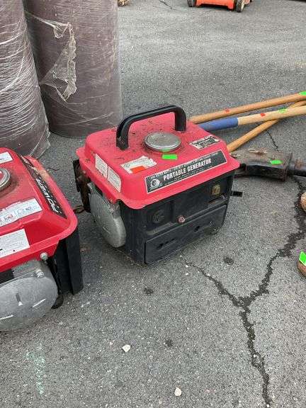 Two portable generators, 800watts and 1000watts 63cc and 2HP, both ...