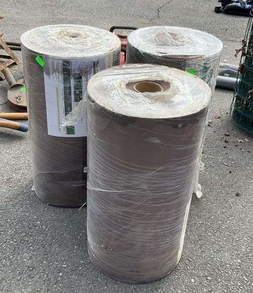 Weed guard lawn fabric, 24”W x 1000’, three rolls - Hash Auctions