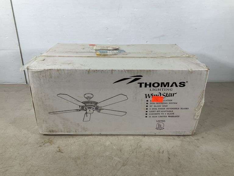 Thomas ceiling fan. Sealed package - Hash Auctions