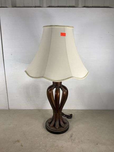 Table lamp with shade, 31” tall - Hash Auctions