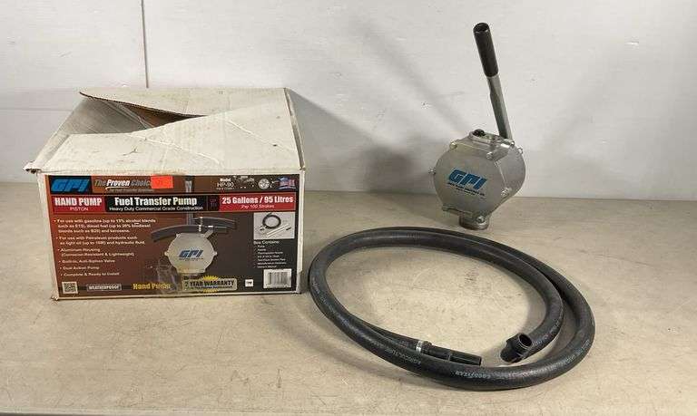 GPI hand pump piston fuel transfer pump parts - Hash Auctions