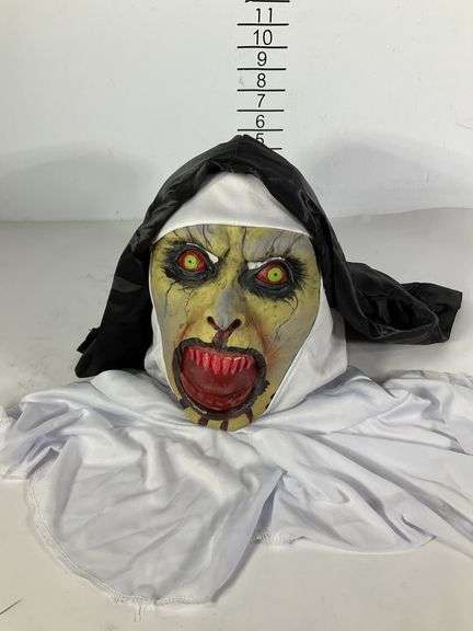 Scary nun costume mask - Hash Auctions