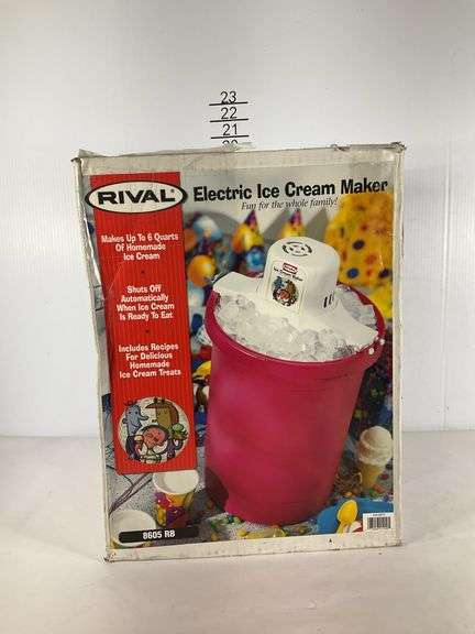 Rival electric ice cream maker. Works. - Hash Auctions