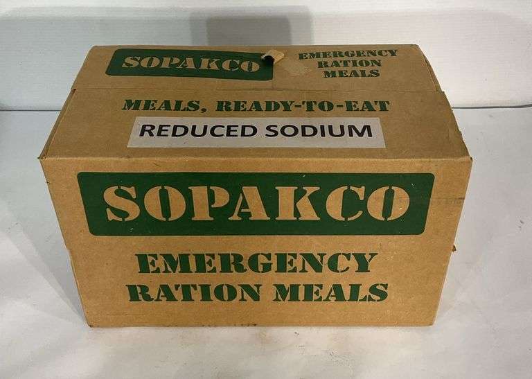 Sopakco Emergency Ration meals, reduced sodium, unopened box, each ...
