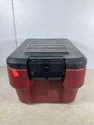 Rubbermaid action packer tote. Black lid - Hash Auctions