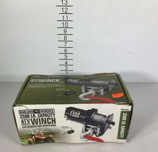 Badland Winches 2500 LB Capacity ATV Utility Winch with Load-Holding ...