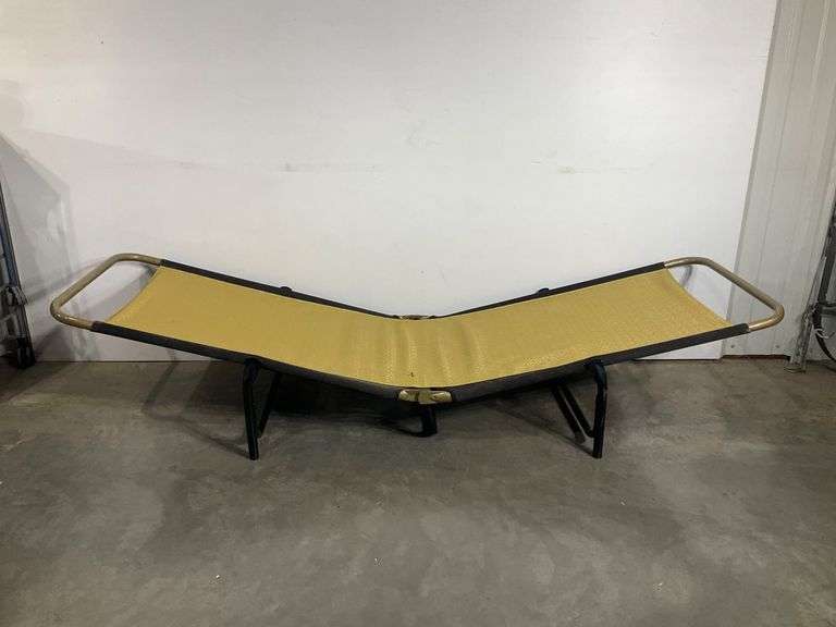 Folding Canvas and Metal Camping Cot - Hash Auctions